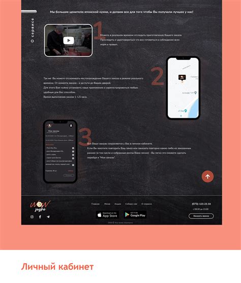 UI UX Design Landing Page For Delivery Sushi Behance