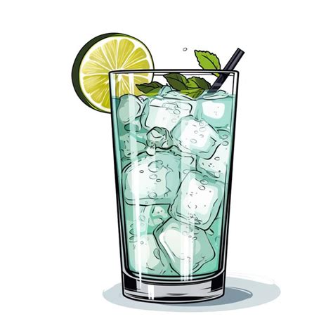 Premium Vector Sticker Vector Logo Tonic Water Vector White Background