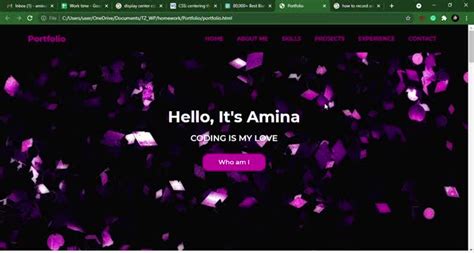 Amina Khatun On Linkedin Learning Html Css Webdeisgn Project