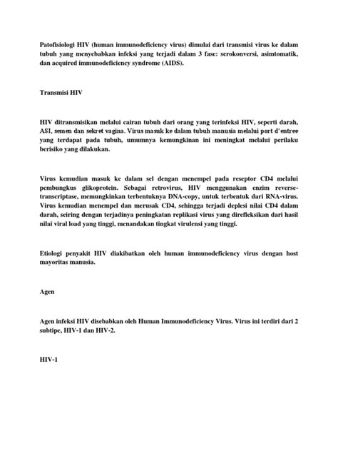Patofisiologi Hiv Pdf