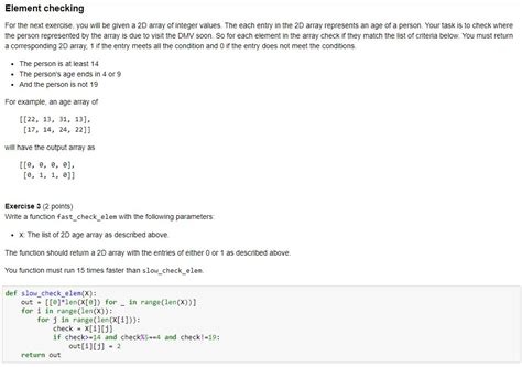 Element Checking For The Next Exercise You Will Be Chegg Com