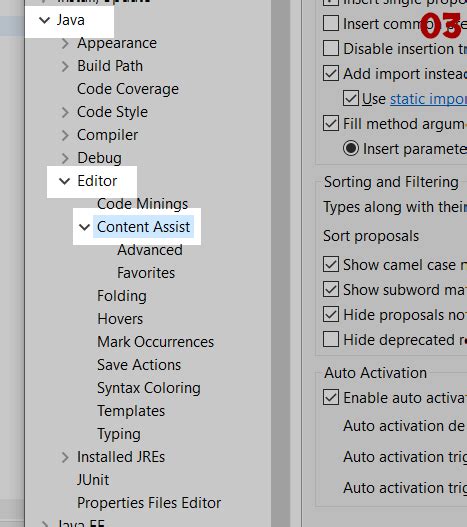 How To Enable Autocomplete In Eclipse Eclipse 202006