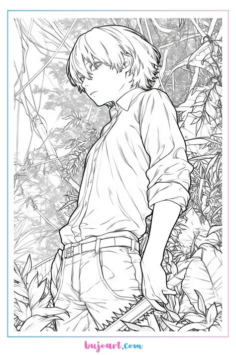 Chainsaw Man Coloring Pages Bujo Art