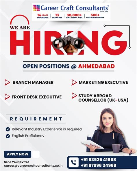 Careercraftconsultants Ahmedabad Opportunityknocks Hiring
