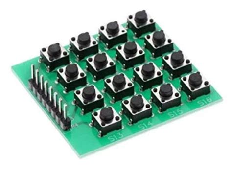 4×4 Matrix 16 Keypad Keyboard Module 16 Button Mcu Tactile Switch