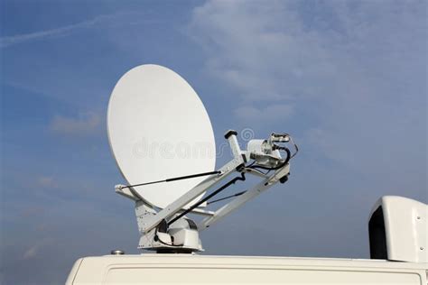 Parabolic Antenna Satellite Communications Stock Image Image Of Device Airwaves 34353147