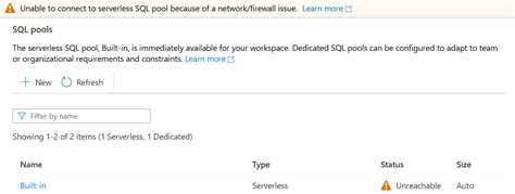 network firewall issue for azure synapse analytics sql pool microsoft qanda