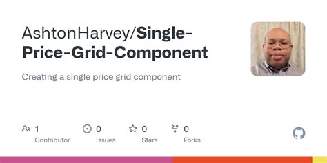 GitHub AshtonHarvey Single Price Grid Component Creating A Single Price Grid Component
