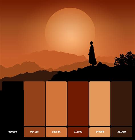 Sunset Color Palettes And Color Combinations