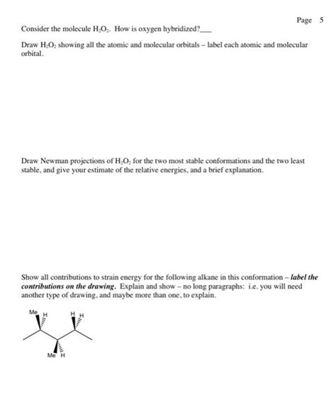 Solved Consider The Molecule H2O2 How Is Oxygen Hybridized Chegg Com