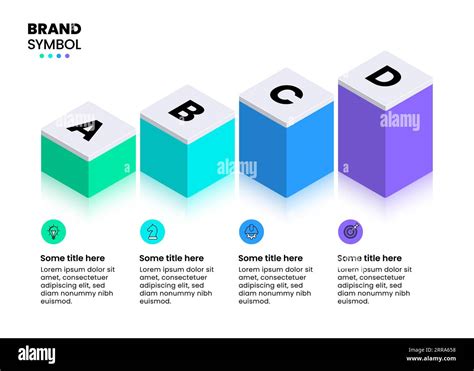 Modèle Dinfographie Avec Icônes Et 4 Options Ou étapes Colonnes Isométriques Peut être