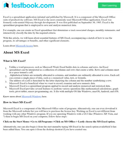 ms excel notes introduction features and advantages pdf