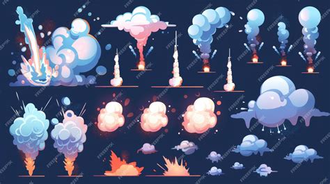 Premium Photo Dynamite Explosion And Fire Set For Ui Game Design