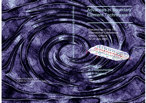 Pdf Advances In Boundary Element Techniques X