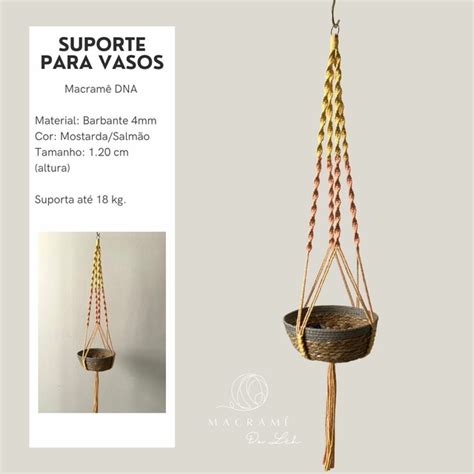 Macramê Dna Comprar Em Macramê Do Lêh