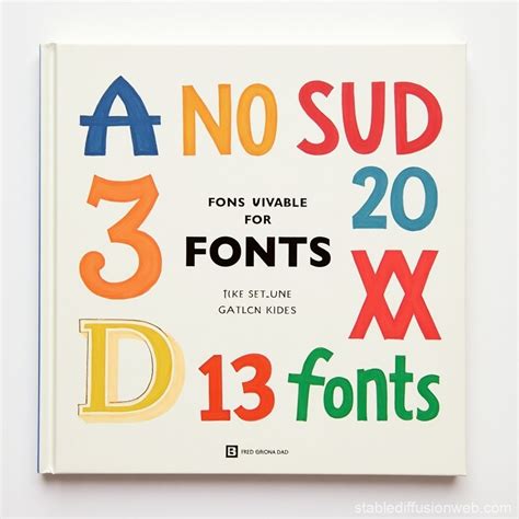Visual Guide to Fonts Book Cover | Stable Diffusion Online