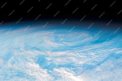 Premium Photo Satellite Image Of Circular Cloud Formation In The Sky