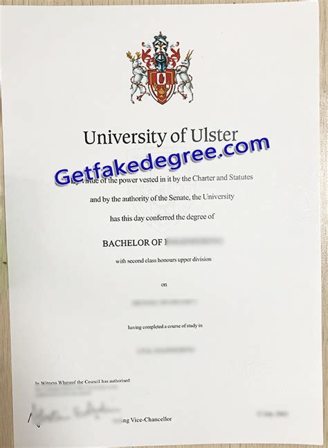 University Of Ulster Fake Degree Certificate Buy Fake High School And