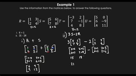 HOW TO ADD AND SUBTRACT MATRICES | LESSON 3 OF MATRICES - YouTube