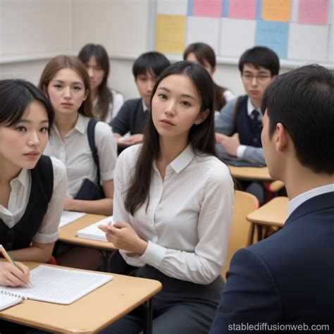 French Language Class For Asian Executives Stable Diffusion Online