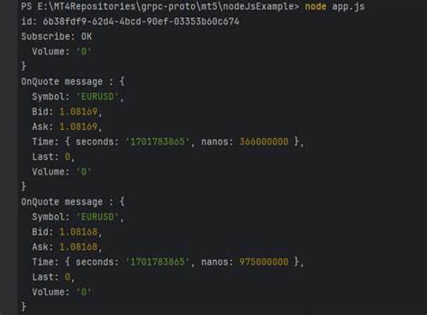 mt5 grpc client nodejs example