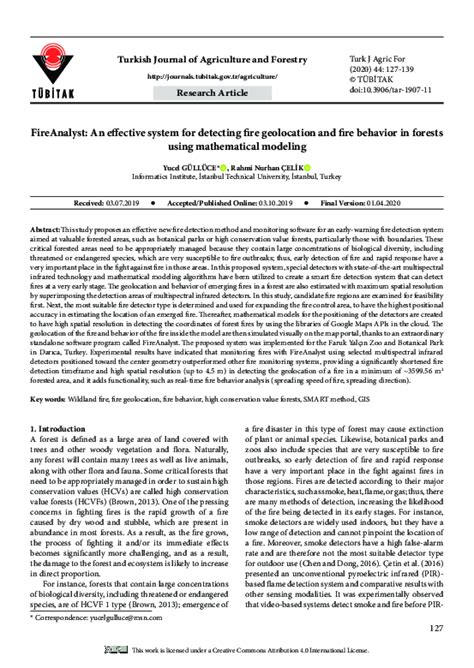 pdf fireanalyst an effective system for detecting fire geolocation