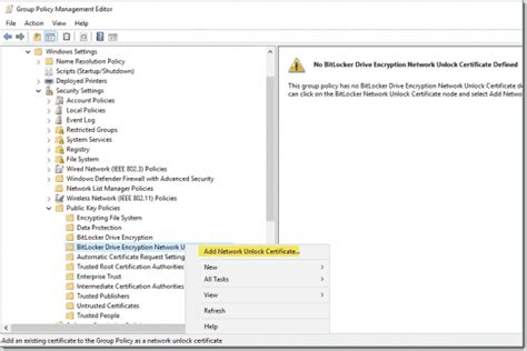 Manage Encrypted Pcs Remotely Using Bitlocker Network Unlock 4sysops