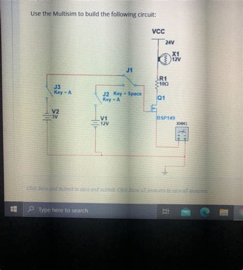solved use the multisim to build the following circuit vcc