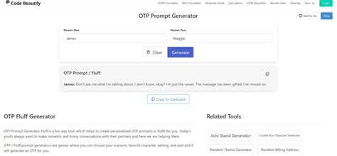 otp prompt generator — ai tools catalog