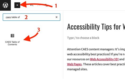 Wordpress Caes Table Of Contents Caes Office Of Information Technology