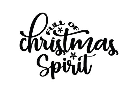 Premium Vector Full Of Christmas Spirit