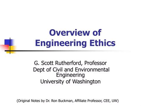 Ppt Overview Of Engineering Ethics Powerpoint Presentation Free Download Id1776968