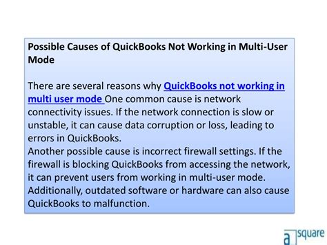 Ppt How To Troubleshoot Quickbooks Issues In Multi User Mode Powerpoint Presentation Id 12210294