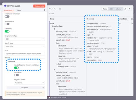 Extract Headers From A Graphql Query Questions N8n