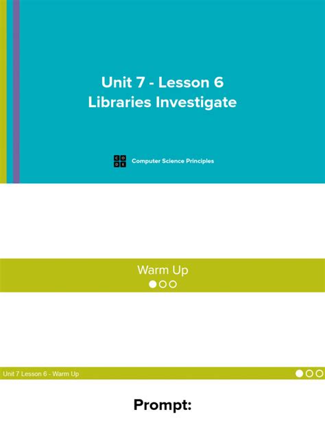 Cspparametersreturnandlibraries Lesson6 Librariesinvestigate Pdf Parameter