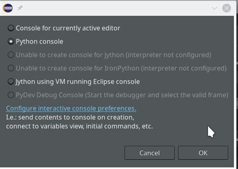 Eclipse Pydev Virtualenv And Graphical Output Of Matplotlib On Kde