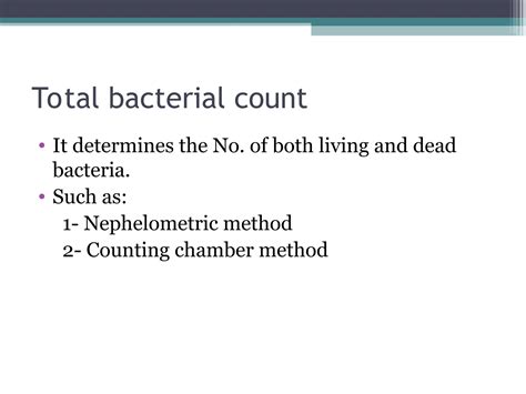 Bacterial Count Ppt Lllllllllllllllllllll Ppt
