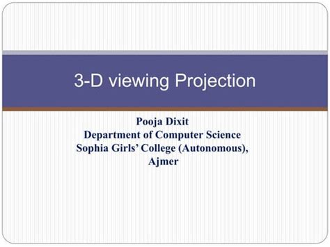 Types Of Projections Pdf 3 D Graphics Computer Software And