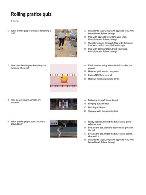Rolling Pratice Quiz Plickers Pdf Sports Ball Games