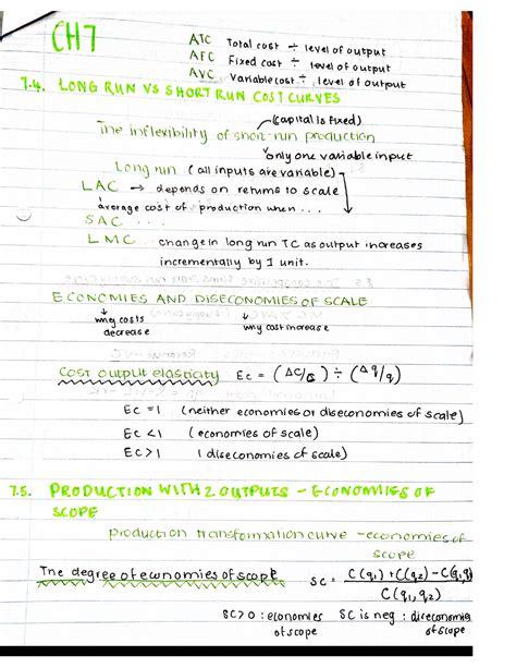 Chapter 7 Long Run Vs Short Run Cost Curves 331 ECO232 Studocu