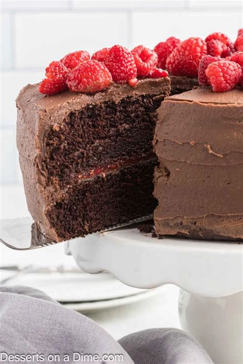 Chocolate Raspberry Cake Desserts On A Dime