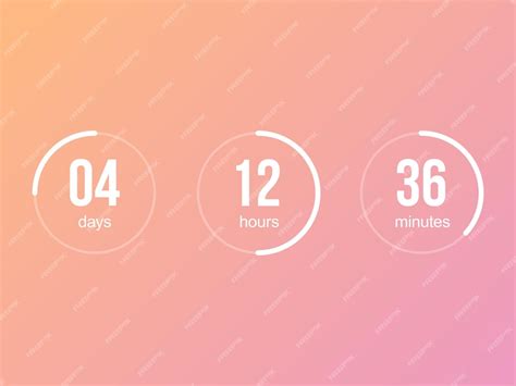 Premium Vector Countdown Timer Vector Clock Counter
