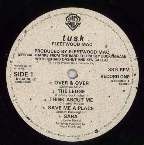 Fleetwood Mac Tusk Uk 2 Lp Vinyl Set —