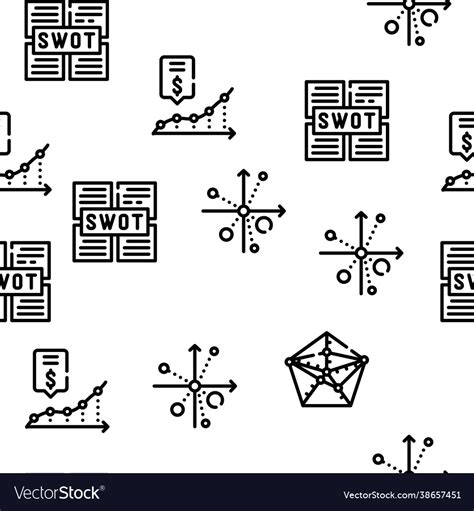 Data Analysis Diagram Seamless Pattern Royalty Free Vector