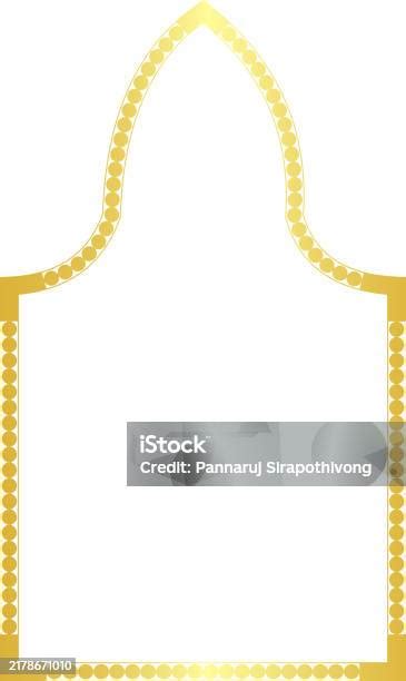 뾰족한 아치 프레임 라운드 원형 그래픽 디자인 예술적 골드 액자 럭셔리 골든 프레임 골드 테두리 창 문 화려한 장식 고풍스런에 대한 스톡 벡터 아트 및 기타 이미지 Istock