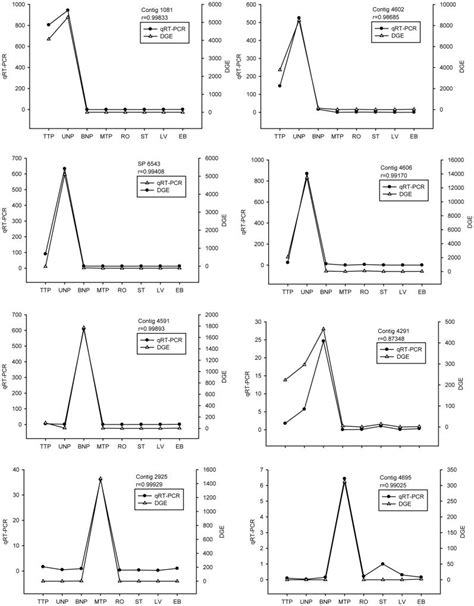 These Charts Showed The Correlation Between Two Types Of Expression Download Scientific Diagram