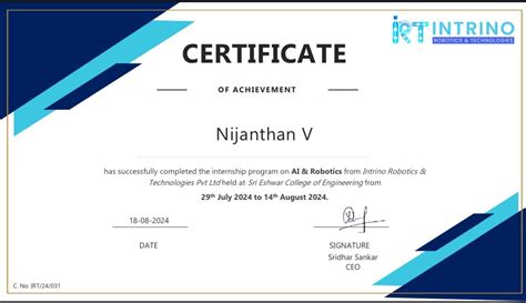 Nijanthan Vijayakumar On Linkedin Ai Robotics Techinnovation