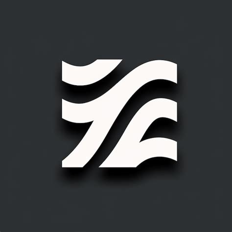 A Close Up Of A White Logo On A Black Background Generative Ai