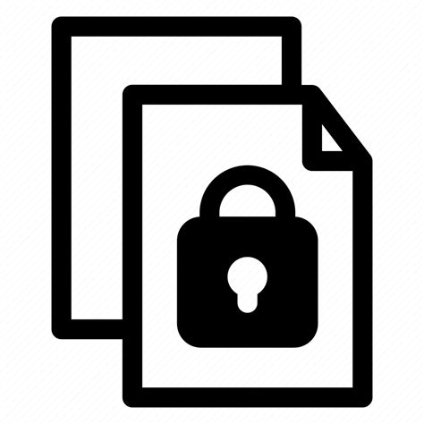 Document Data Security Protected Files Icon Download On Iconfinder