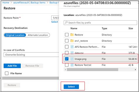 Restore Azure Files Azure Backup Azure Docs